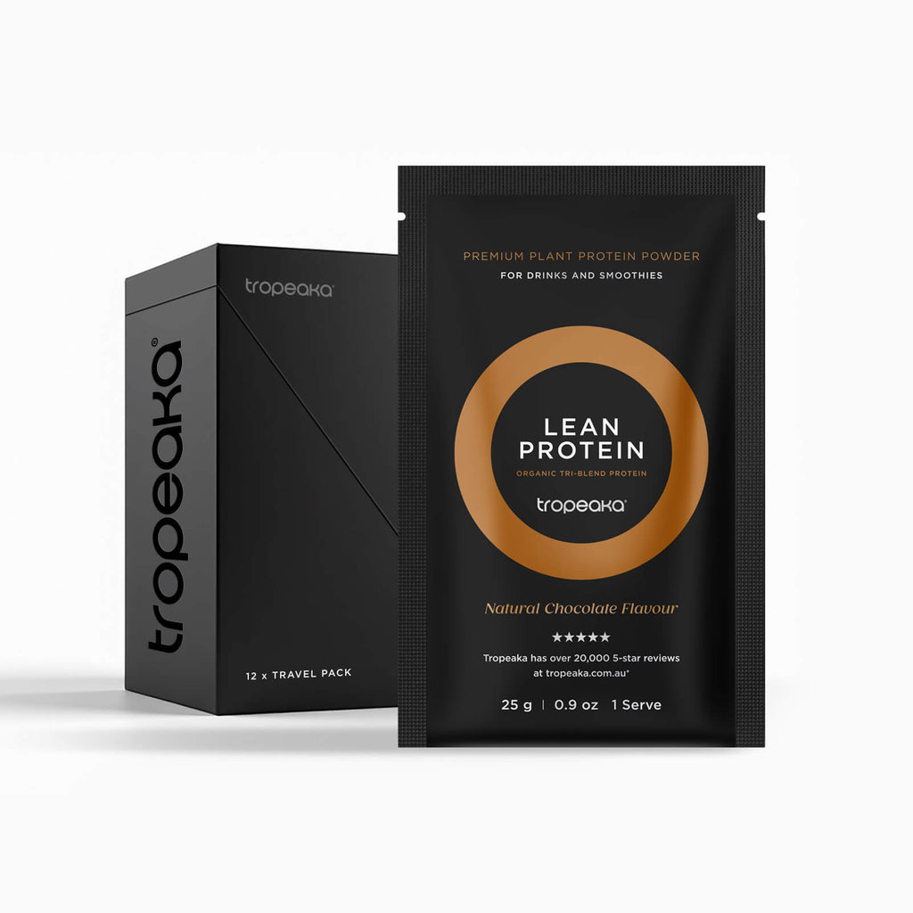 Lean Protein Powder Chocolate Travel 12 Pack | Organic Plant Protein ...