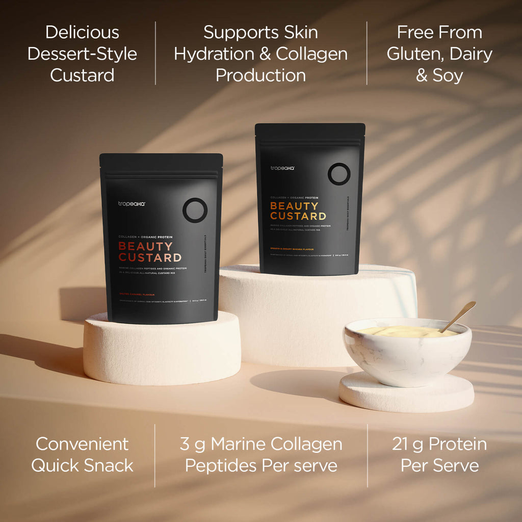 Beauty Custard Powder | Smooth & Creamy Banana Flavor | Organic Plant ...