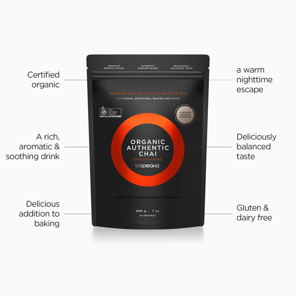 AUTHENTIC CHAI POWDER | ORGANIC CHAI TEA POWDER | TROPEAKA | Tropeaka.com